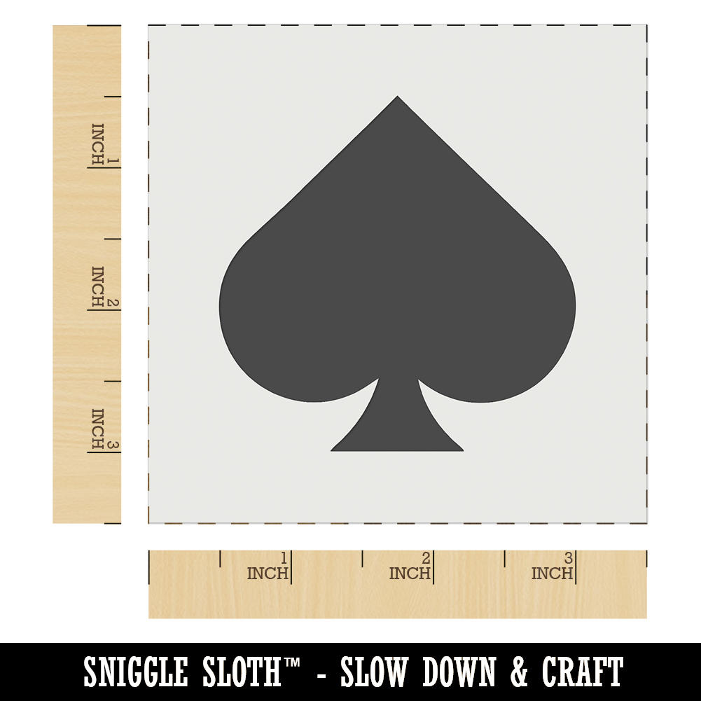 Card Suit Spades Wall Cookie DIY Craft Reusable Stencil | eBay