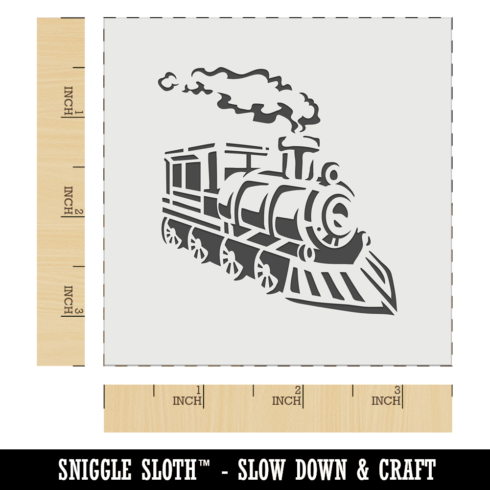Train Steam Engine Locomotive Transportation Vehicle Wall Cookie DIY ...