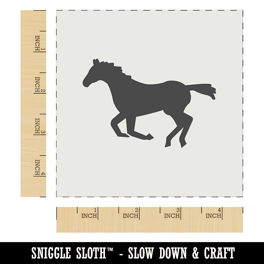 Horse Running Solid Wall Cookie DIY Craft Reusable Stencil | eBay