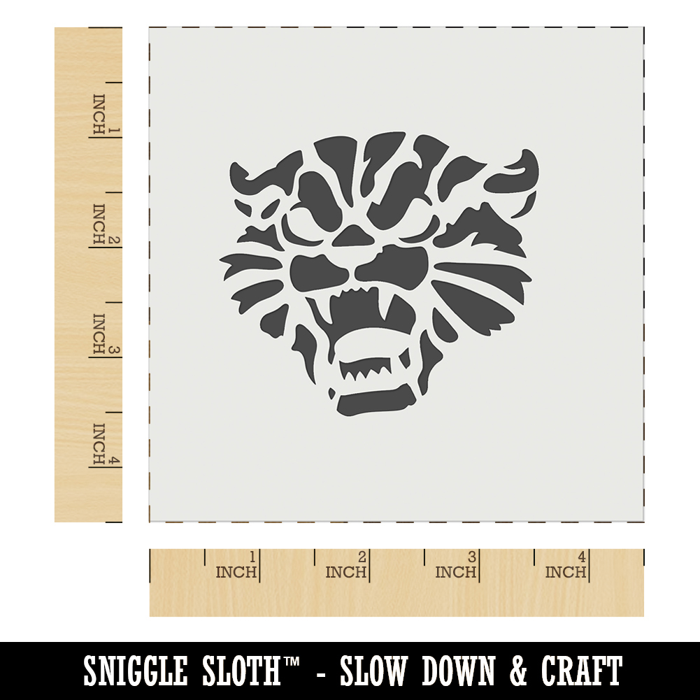 Angry and Fierce Hissing Cat Wall Cookie DIY Craft Reusable Stencil ...