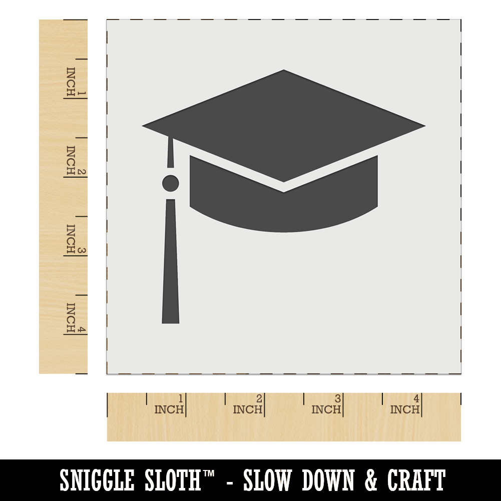 Graduation Cap Hat Wall Cookie DIY Craft Reusable Stencil | eBay