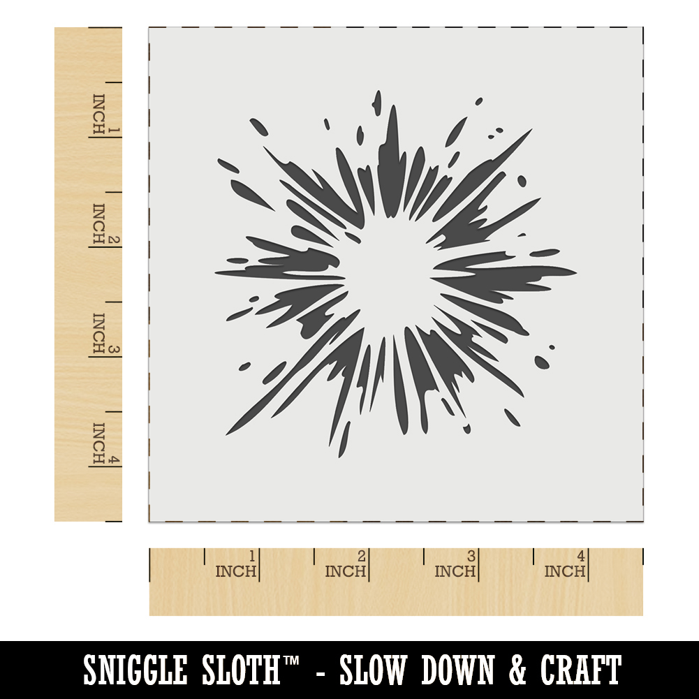 Explosion Splash Streaks Wall Cookie DIY Craft Reusable Stencil | eBay