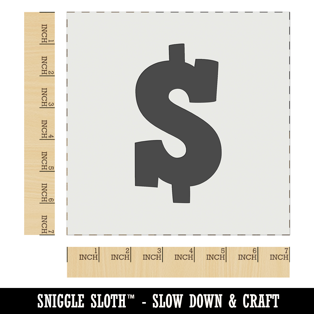 Dollar Sign Money Symbol Wall Cookie DIY Craft Reusable Stencil | eBay