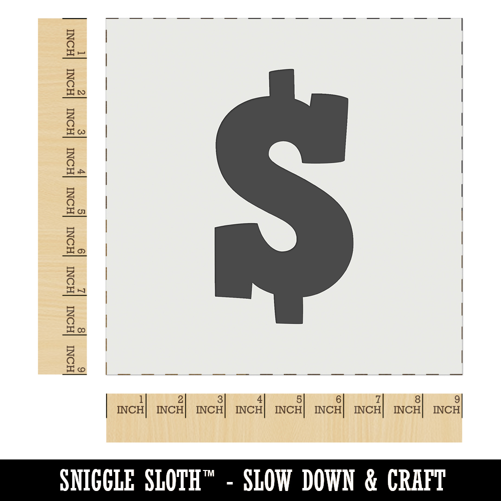 Dollar Sign Money Symbol Wall Cookie DIY Craft Reusable Stencil | eBay