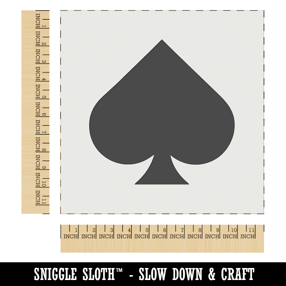 Card Suit Spades Wall Cookie DIY Craft Reusable Stencil | eBay
