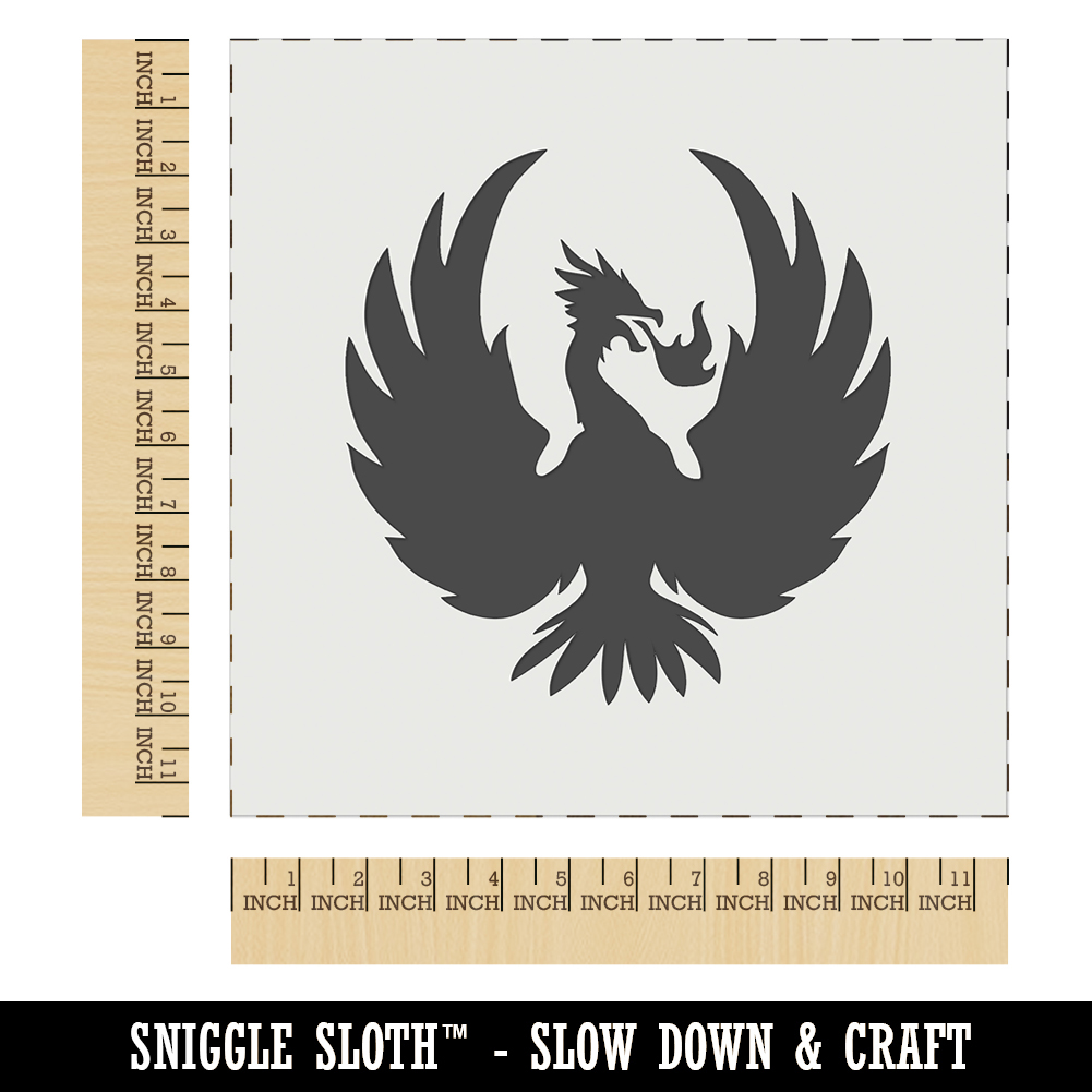 Fire Phoenix Bird Rising Wall Cookie DIY Craft Reusable Stencil | eBay