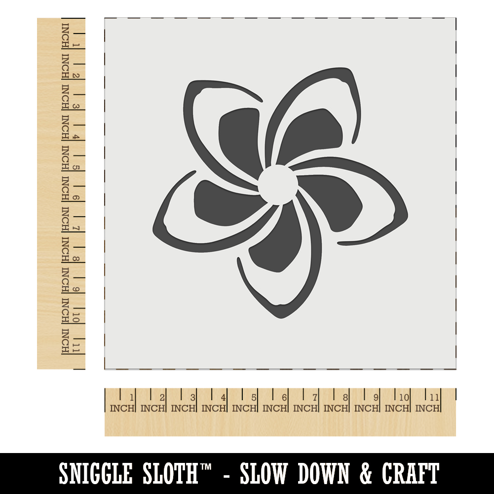 Printable Tropical Flower Stencils