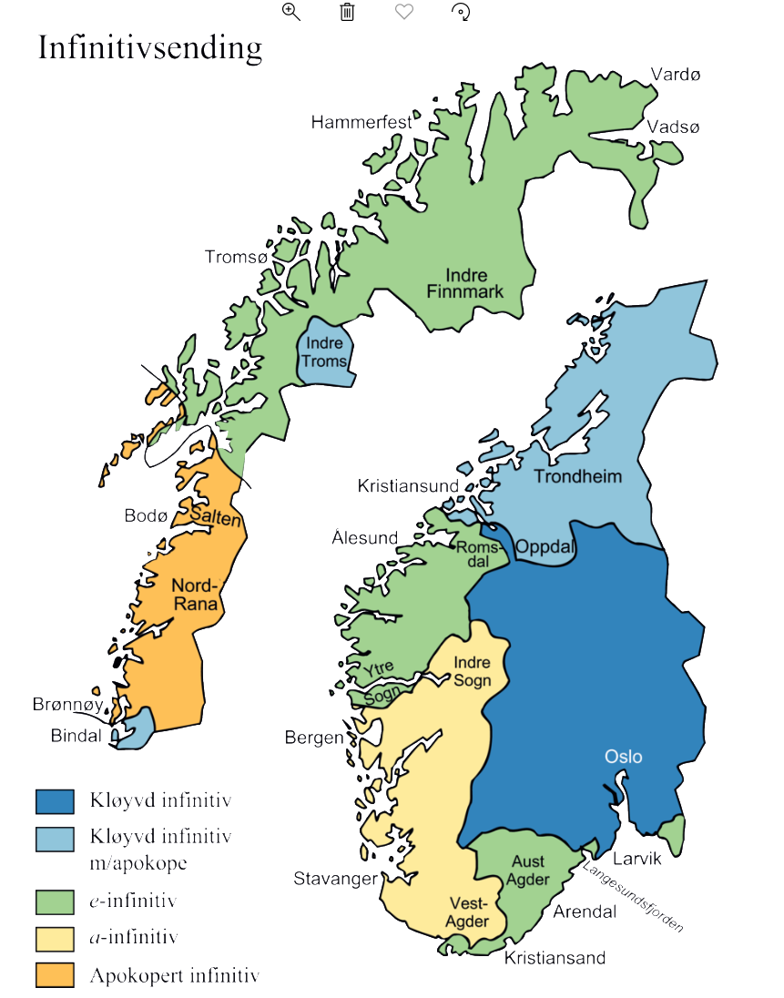 dialekter i Norge – inndeling – Store norske leksikon