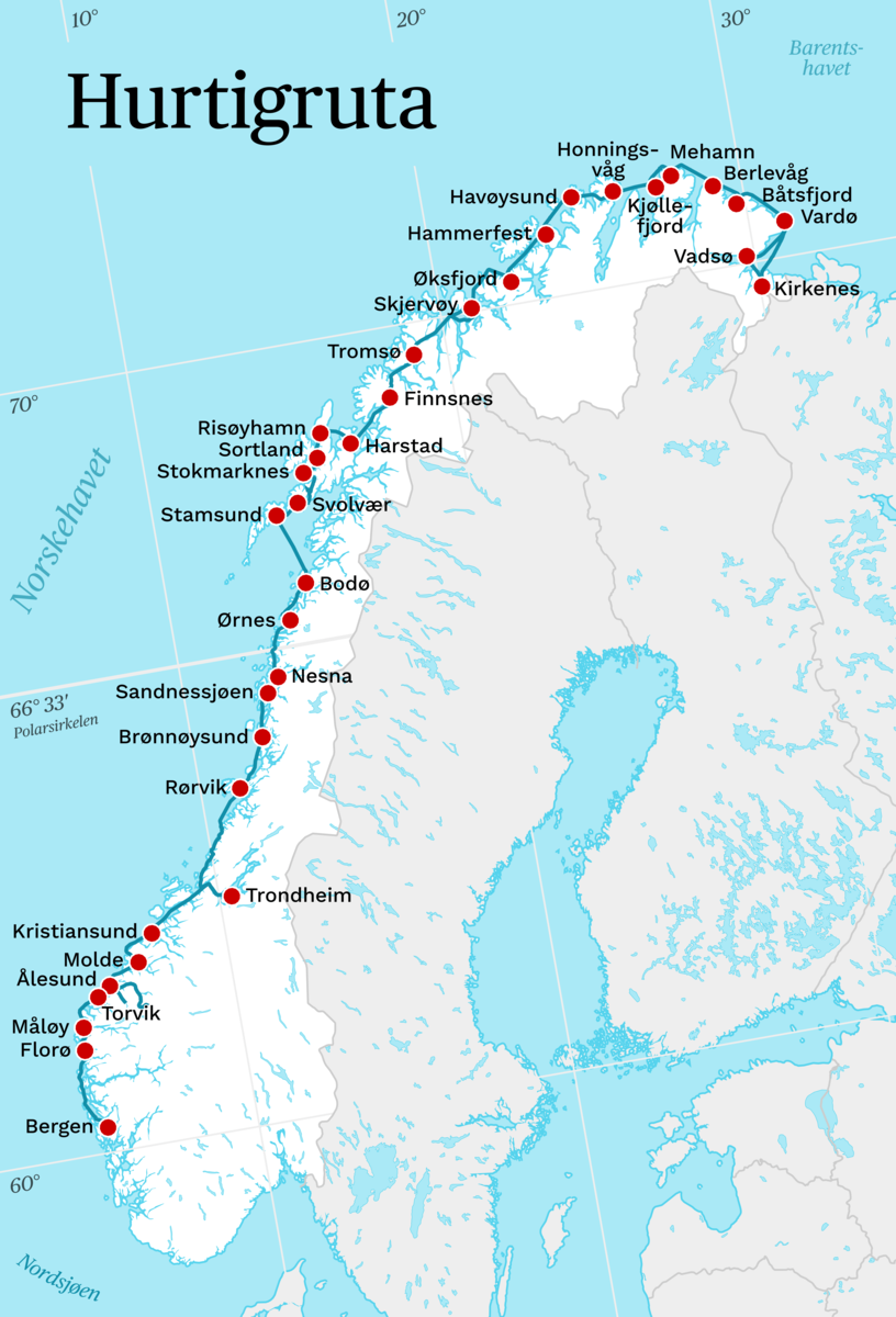 Hurtigruta – Store norske leksikon