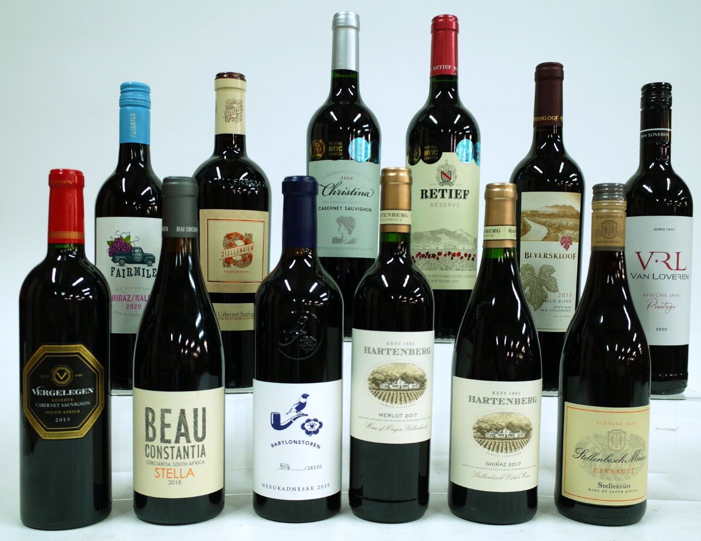 12 BOTTLES SOUTH AFRICAN RED WINE - auctions & price archive