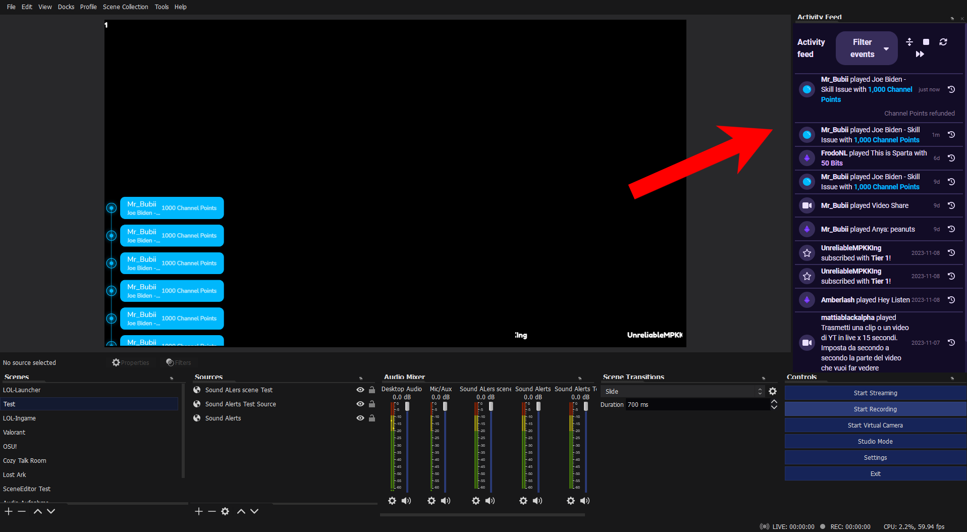 Refund Channel Points in your Activity Feed - Sound Alerts Help