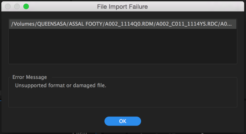 How to handle an unsupported format or damaged file in Adobe Premiere ... How to handle an unsupported format or damaged file in Adobe Premiere ...