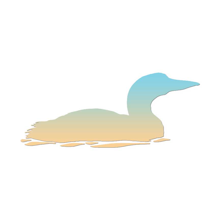 Loon Diver Duck - Vinyl Decal Sticker - Multiple Patterns & Sizes ...