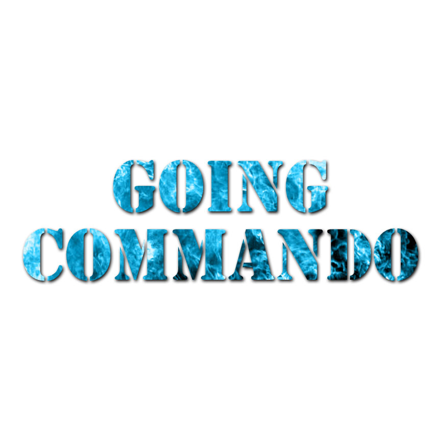 Going Commando - Vinyl Decal Sticker - Multiple Patterns & Sizes ...