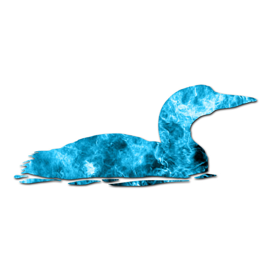 Loon Diver Duck - Vinyl Decal Sticker - Multiple Patterns & Sizes ...