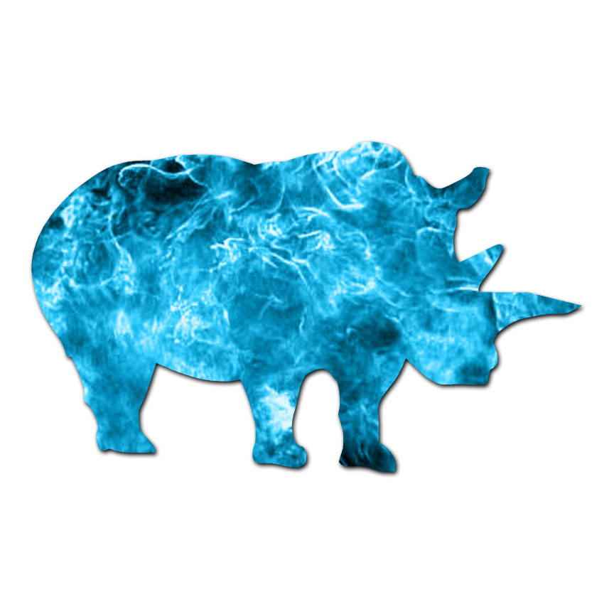Rhino Rhinoceros - Vinyl Decal Sticker - Multiple Patterns & Sizes ...
