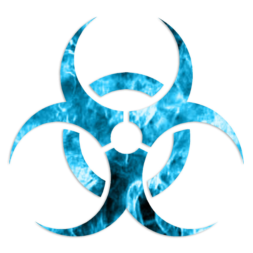 Biohazard Symbol - Decal Sticker - Multiple Patterns & Sizes - ebn6759 ...