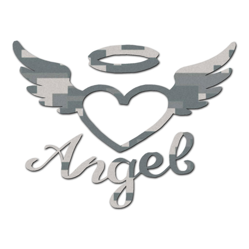 Angel Heart Wings Halo - Decal Sticker - Multiple Patterns & Size ...