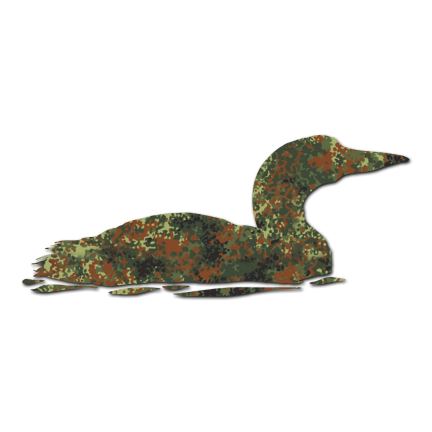Loon Diver Duck - Vinyl Decal Sticker - Multiple Patterns & Sizes ...
