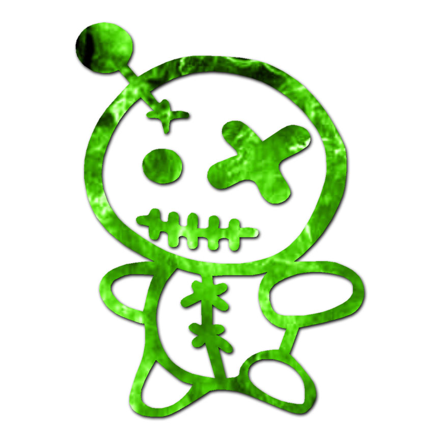 Voodoo Doll Cute - Vinyl Decal Sticker - Multiple Patterns & Sizes ...