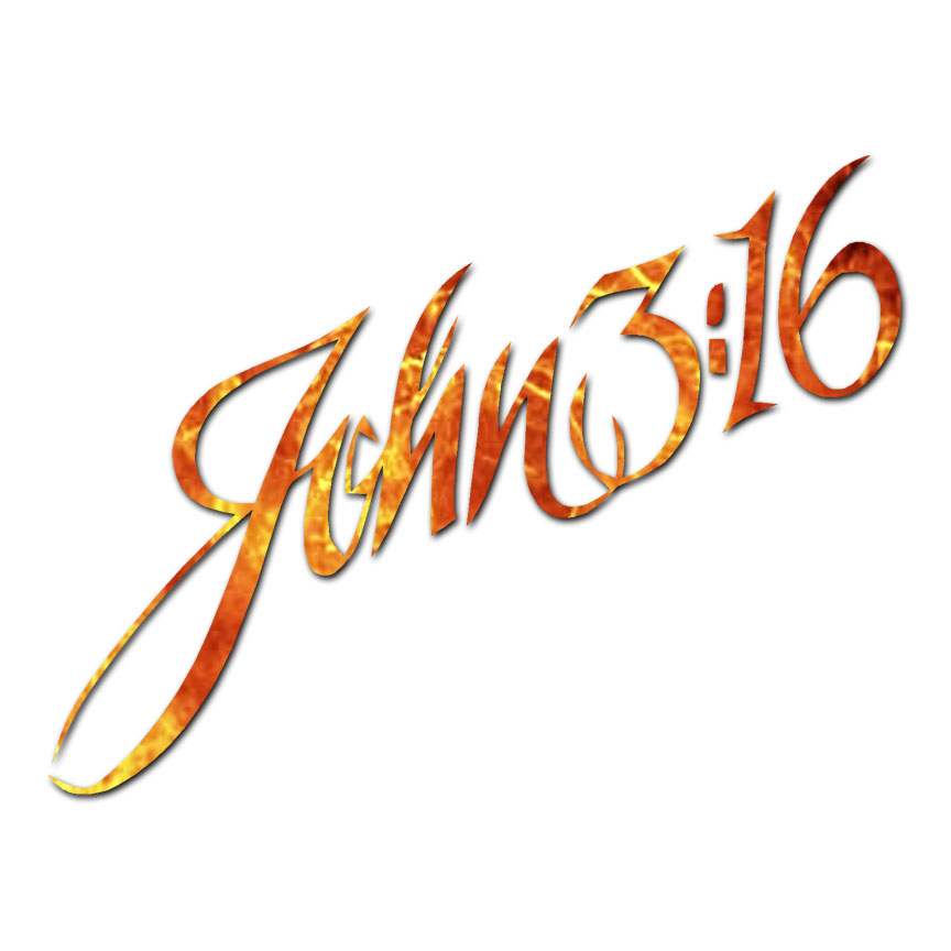 John 3:16 Cursive - Vinyl Decal Sticker - Multiple Patterns & Sizes ...