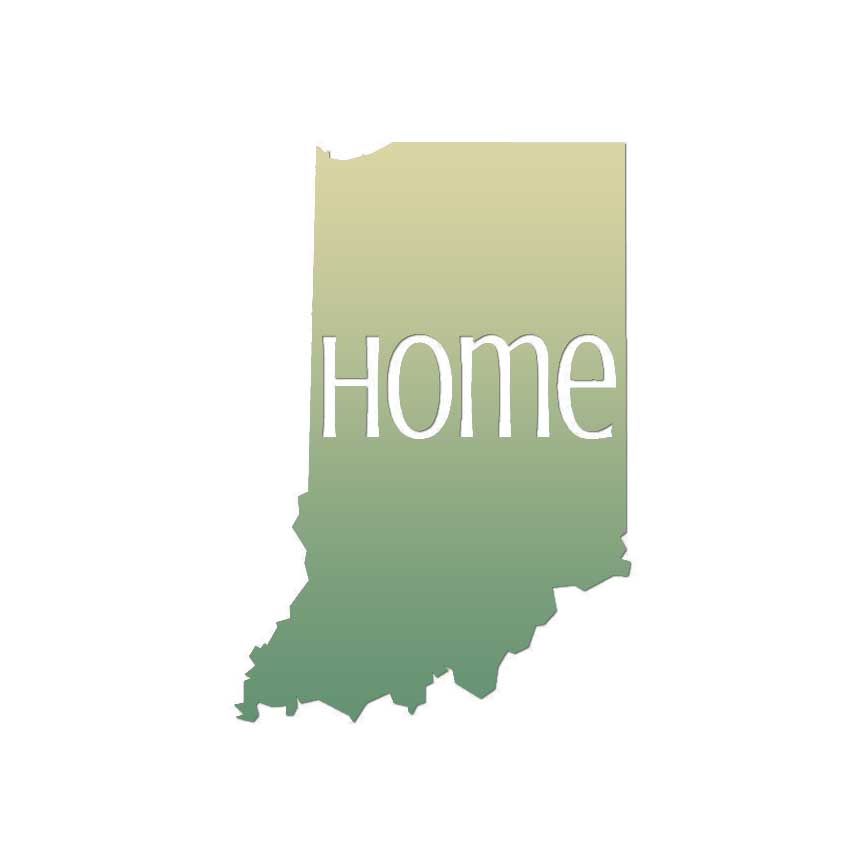 Indiana Home State - Vinyl Decal Sticker - Multiple Patterns & Sizes ...