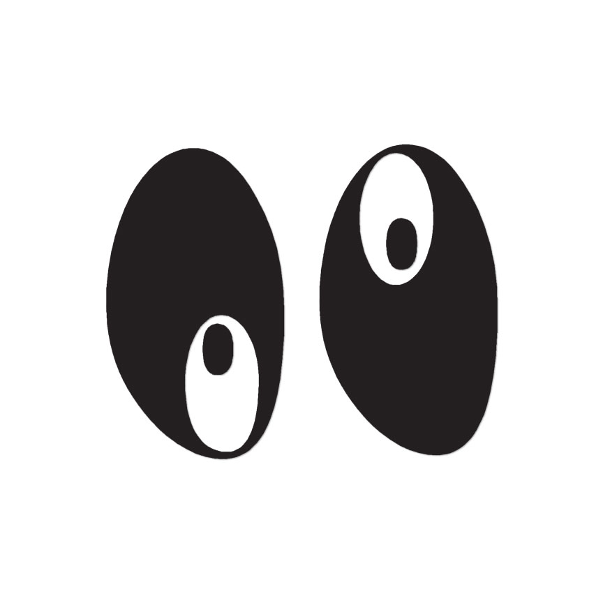 Eyes Googly Funny - Vinyl Decal Sticker - Multiple Color & Sizes ...