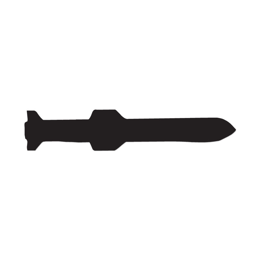 Torpedo Rocket Missile - Vinyl Decal Sticker - Multiple Colors & Sizes ...