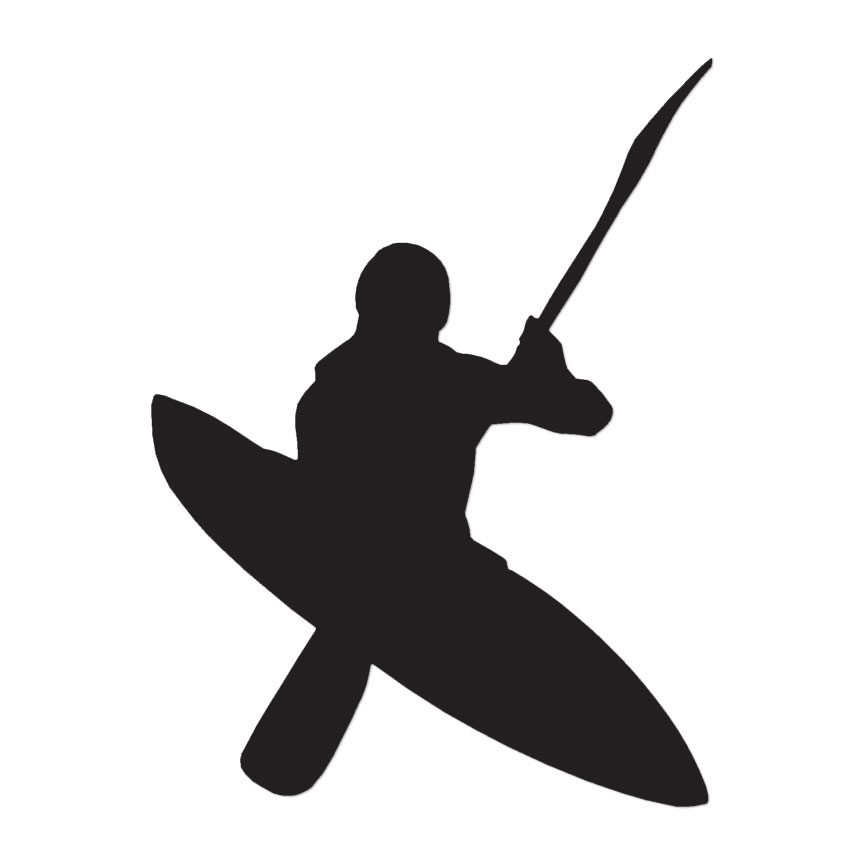 Kayaker Kayak - Vinyl Decal Sticker - Multiple Color & Sizes - ebn911 ...