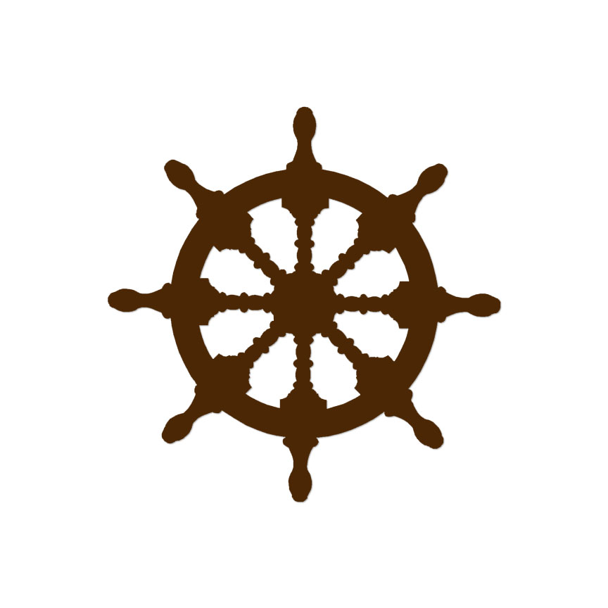 Helm Ship Wheel - Vinyl Decal Sticker - Multiple Color & Sizes ...