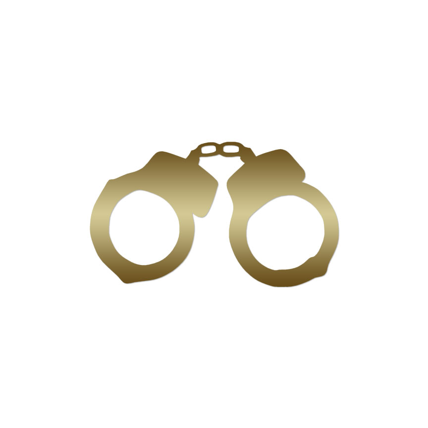 Handcuffs Cuffs Shackle - Decal Sticker - Multiple Color & Sizes ...