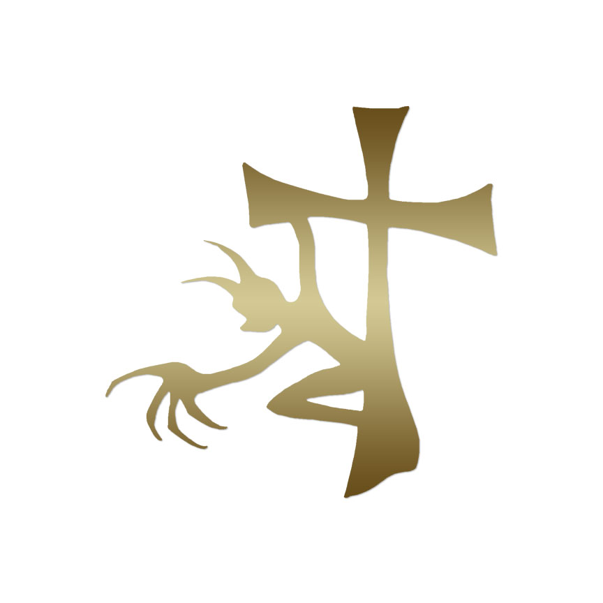 Demon Cross Devil - Vinyl Decal Sticker - Multiple Color & Sizes ...