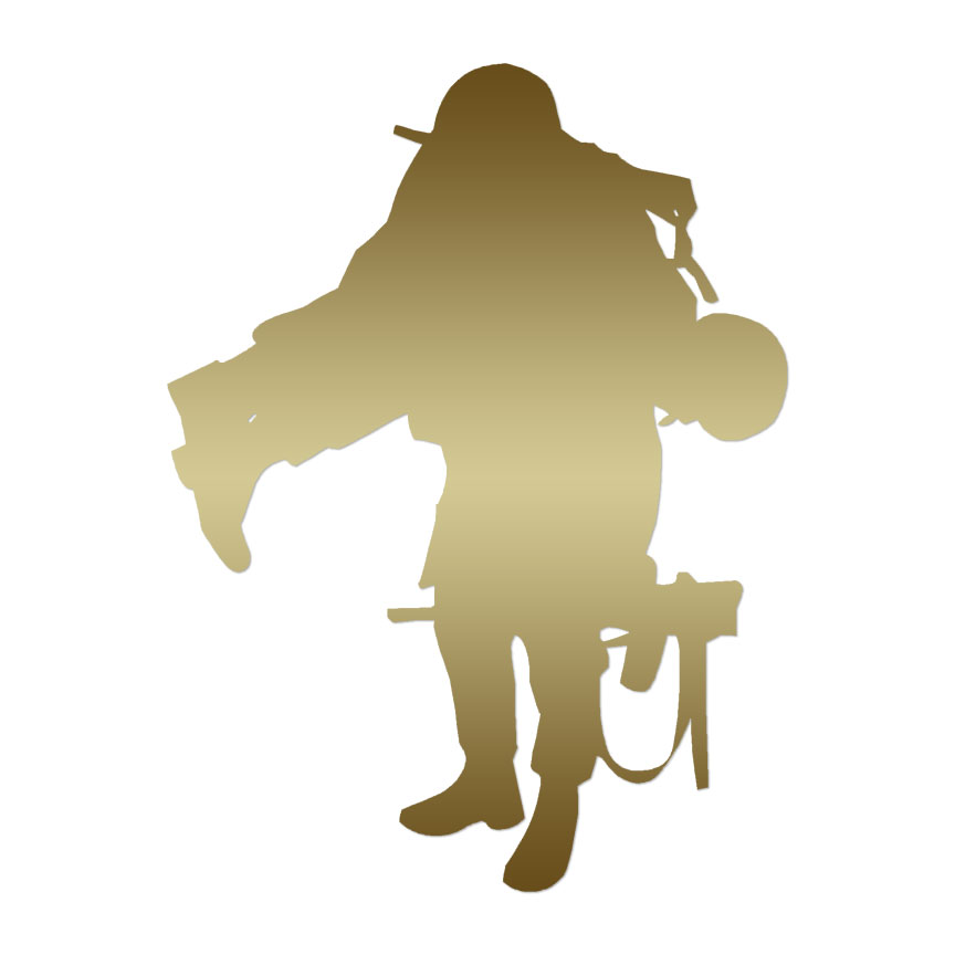 Soldier Army Wounded - Decal Sticker - Multiple Colors & Sizes ...