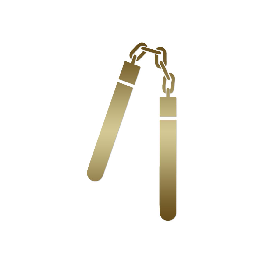 Nunchucks Weapon - Vinyl Decal Sticker - Multiple Colors & Sizes ...