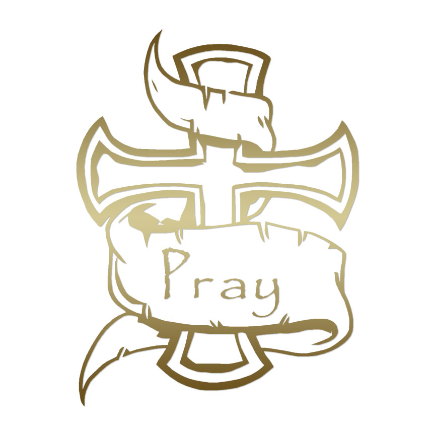 Cross Pray Christian - Vinyl Decal Sticker - Multiple Color & Sizes ...
