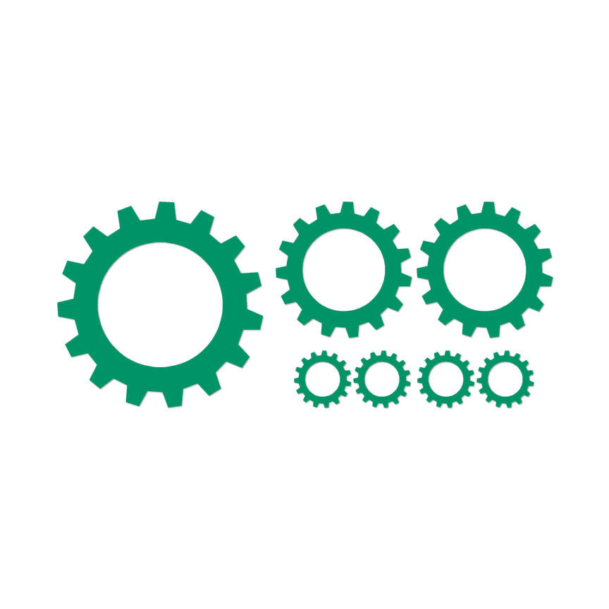 Set of Gears Steampunk - Decal Sticker - Multiple Color & Sizes ...