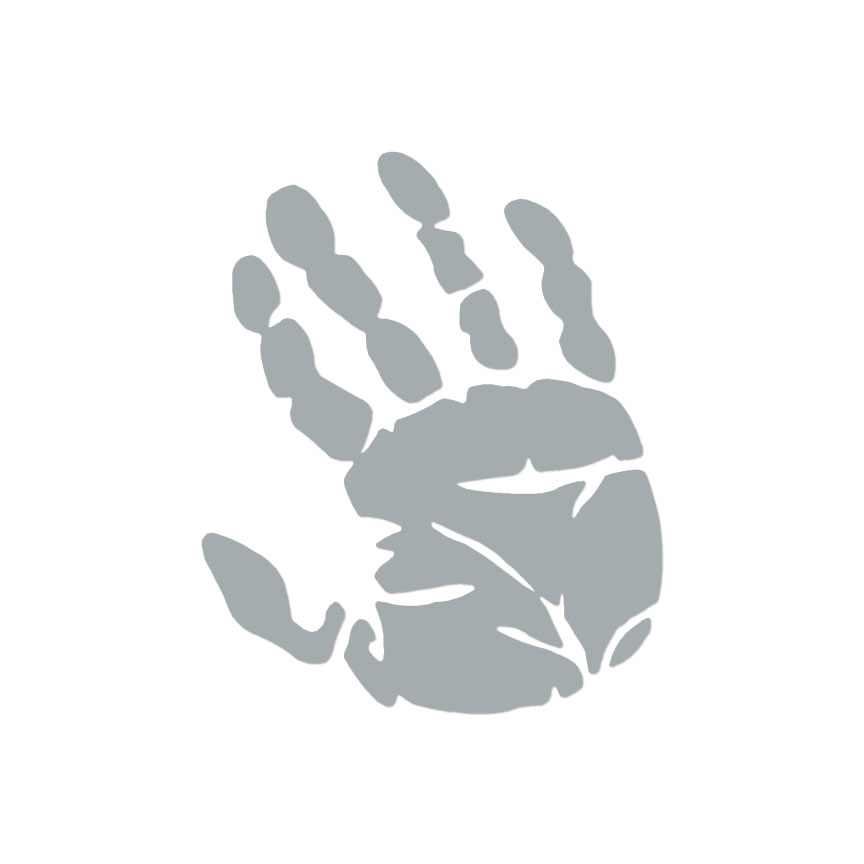 Hand Print - Vinyl Decal Sticker - Multiple Color & Sizes - ebn352 | eBay