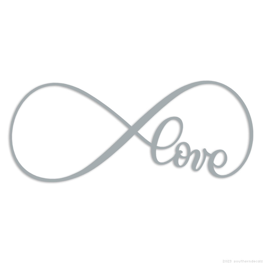 Infinity Love - Decal Sticker - Multiple Colors & Sizes - ebn6251 | eBay