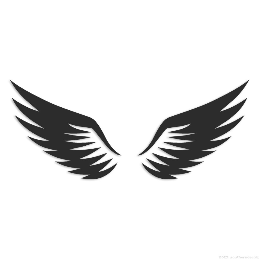 Wings - Decal Sticker - Multiple Colors & Sizes - ebn6661 | eBay