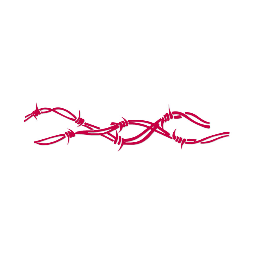 Barbed Wire Barb - Vinyl Decal Sticker - Multiple Colors & Sizes ...