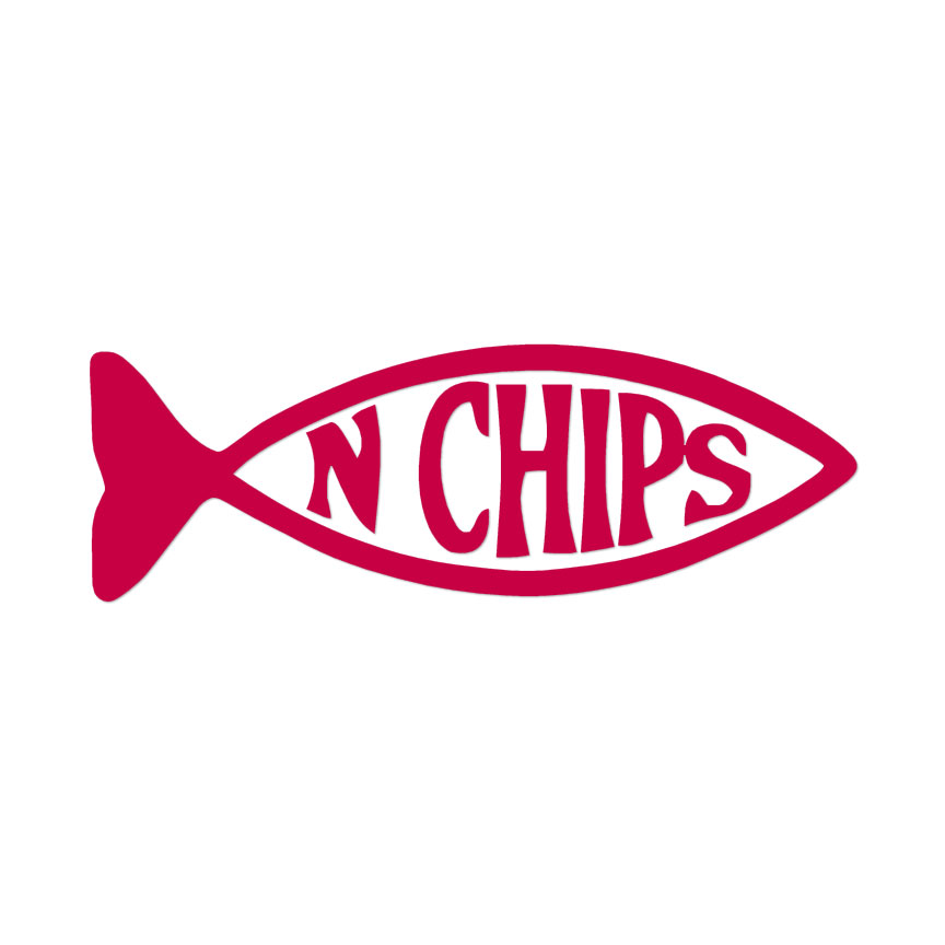 Jesus Fish N Chips - Vinyl Decal Sticker - Multiple Color & Sizes ...