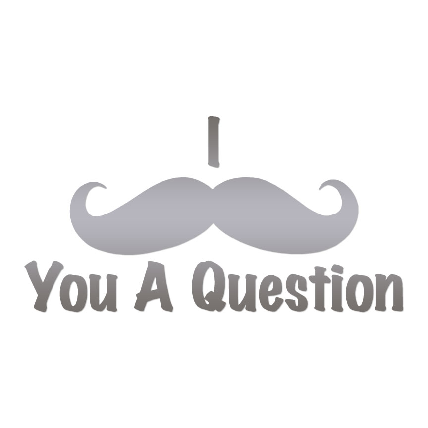 Mustache You A Question - Decal Sticker - Multiple Colors & Sizes ...