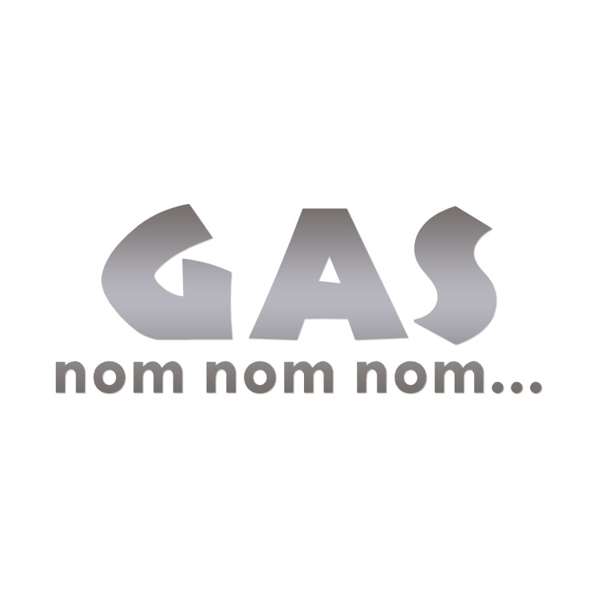 Gas Guzzler Nom Nom Nom - Decal Sticker - Multiple Colors & Sizes ...