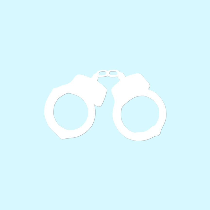 Handcuffs Cuffs Shackle - Decal Sticker - Multiple Color & Sizes ...