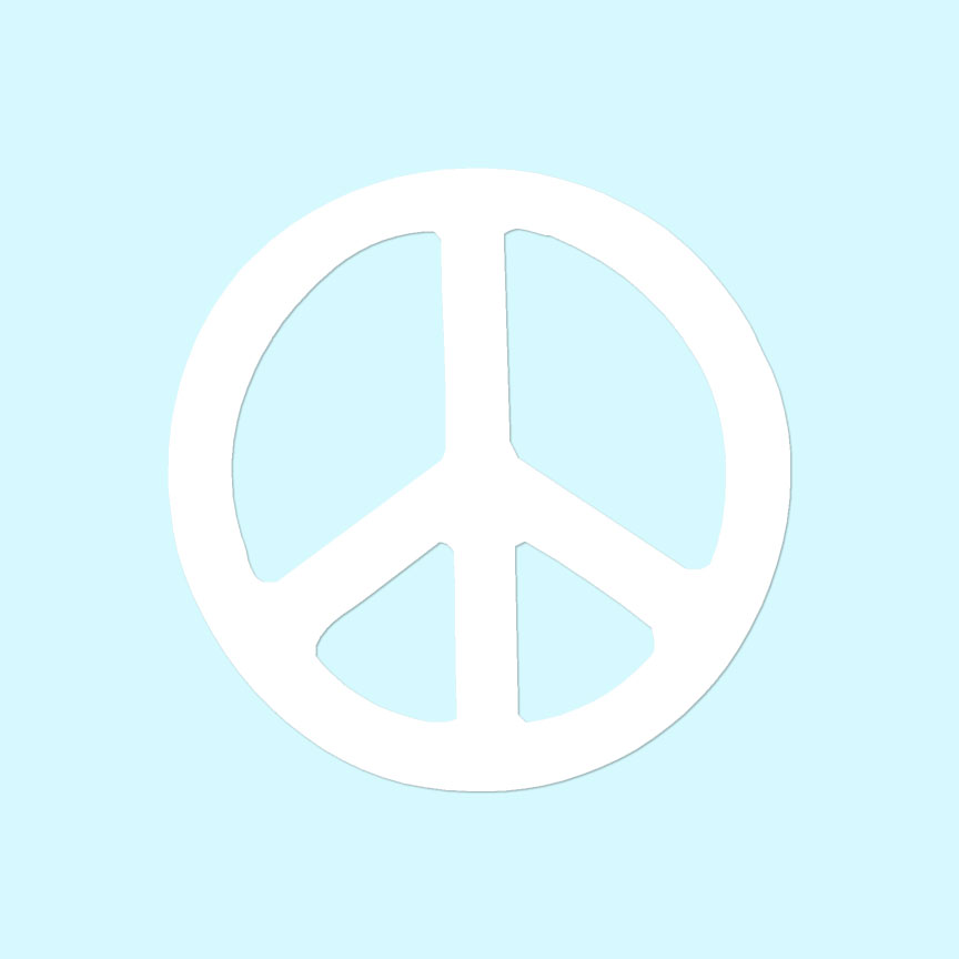 Peace Sign - Vinyl Decal Sticker - Multiple Color & Sizes - ebn941 | eBay