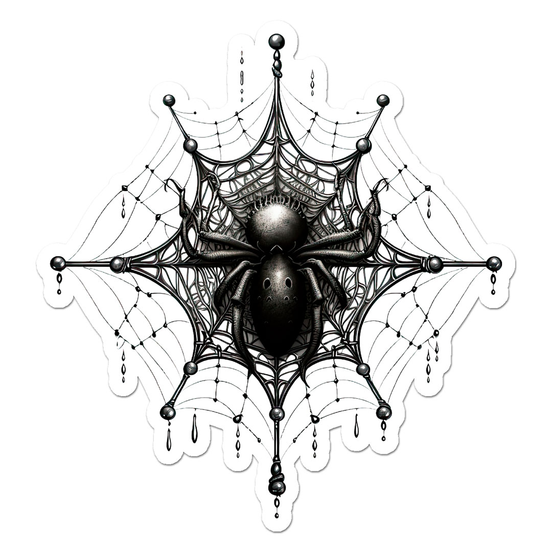 Scary Spider Web Vinyl Decal Sticker - ebn11050 | eBay