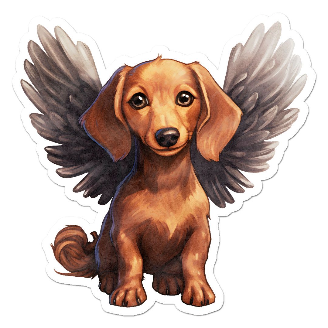 Dachshund Angel Vinyl Decal Sticker - ebn9781 | eBay