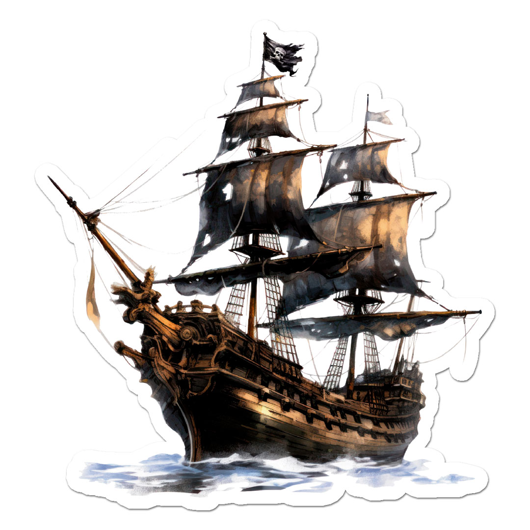 Pirate Ship Sail Vinyl Decal Sticker - ebn9990 | eBay