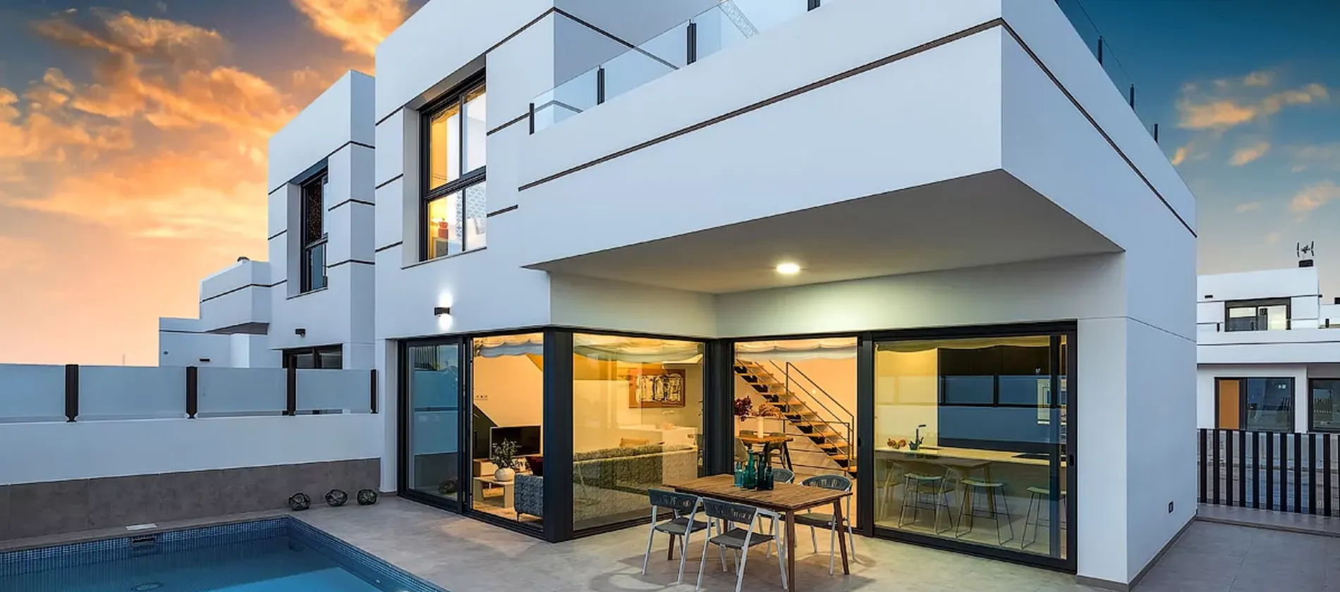 New buildings in Spain