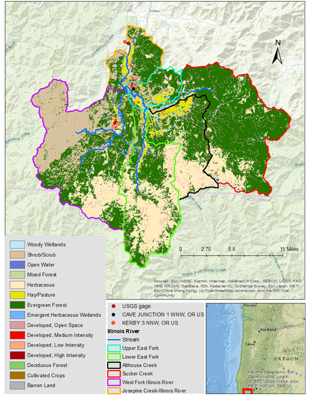 Illinois River Watershed Land Cover | Spatialnode